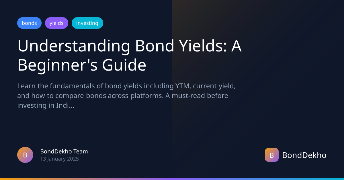 Understanding Bond Yields: A Beginner's Guide | BondDekho